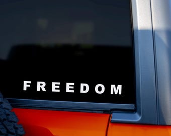 Charlie Kirk Freedom Decal: Christian Patriotic Vinyl Sticker - Etsy