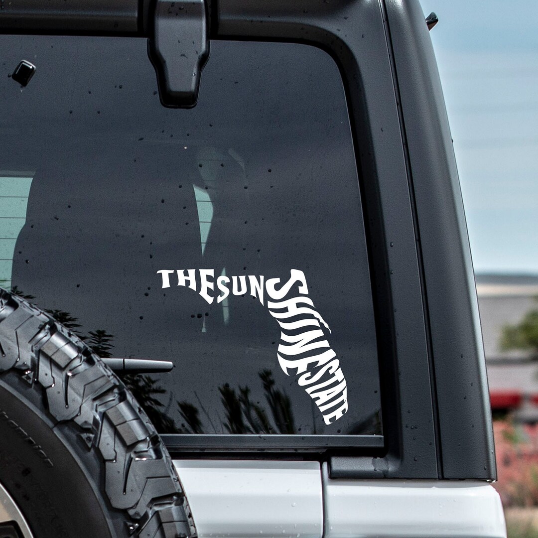 Florida State Vinyl Decal Sticker "the Sunshine State" Gift Great for ...