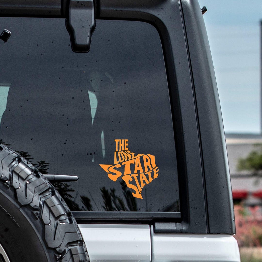 Texas Decal Sticker: "the Lone Star State" Vinyl Decal - Etsy