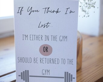 Weight Lifting Birthday Card | Etsy UK