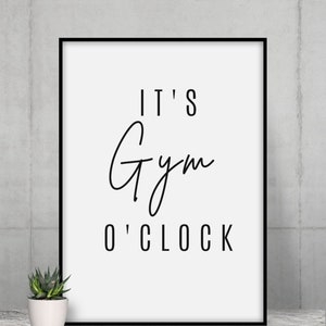 Gym Motivation Poster, Workout Poster, Home Gym Wall Art, Home Gym ...