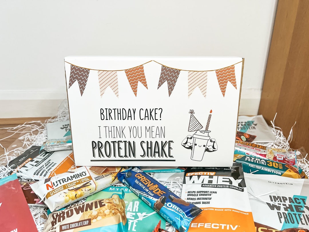 Gym Birthday Gift Protein Hamper, Choose Your Hamper Size Small or ...