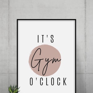 Gym Motivation Poster, Workout Poster, Home Gym Wall Art, Home Gym ...