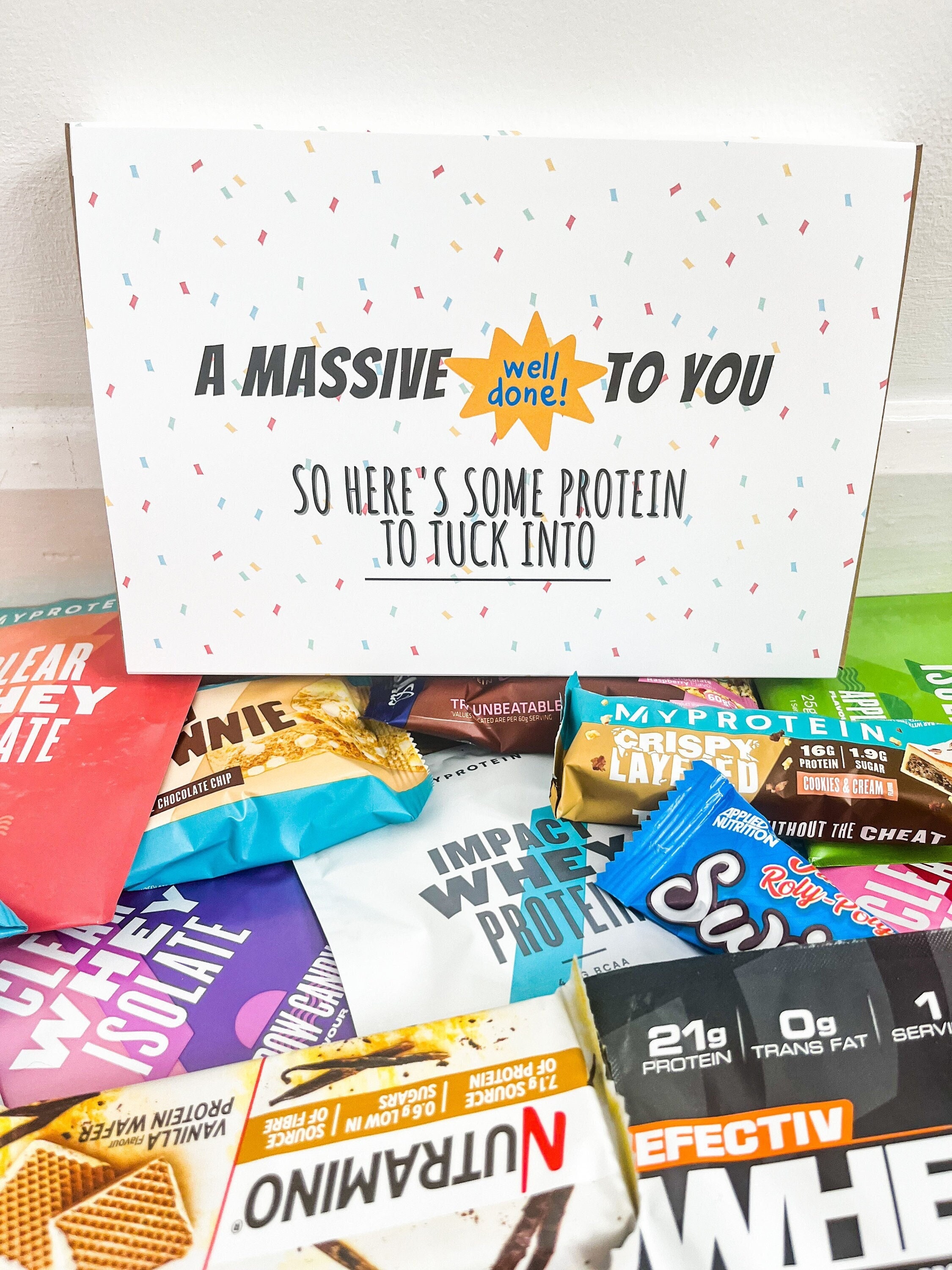 Thank You Protein Gift Box Thank You Personal Trainer Thank - Etsy UK