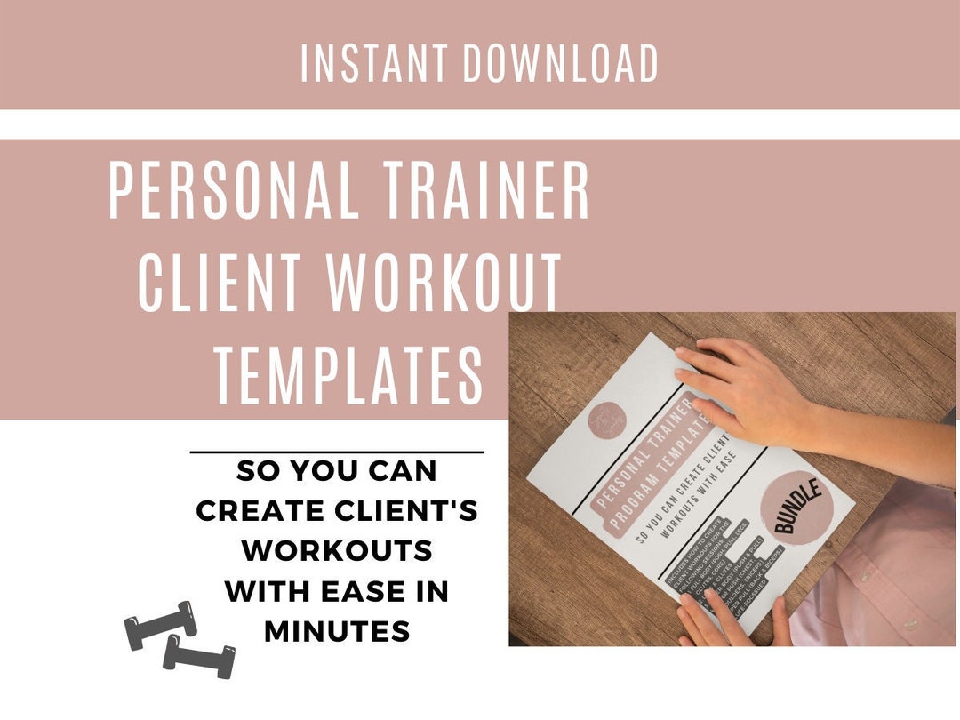 Personal Trainer Client Tracker, Personal Trainer Easy to Use Client ...