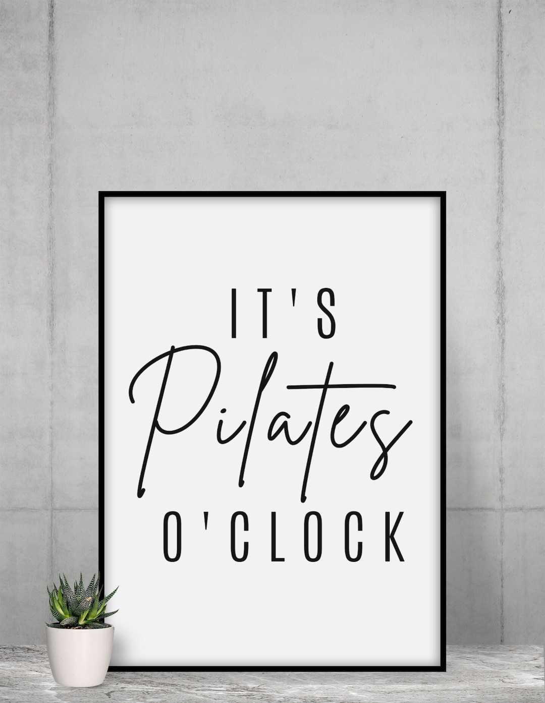 Pilates Poster, Pilates Wall Decor, Home Gym Wall Art, Home Gym Decor ...