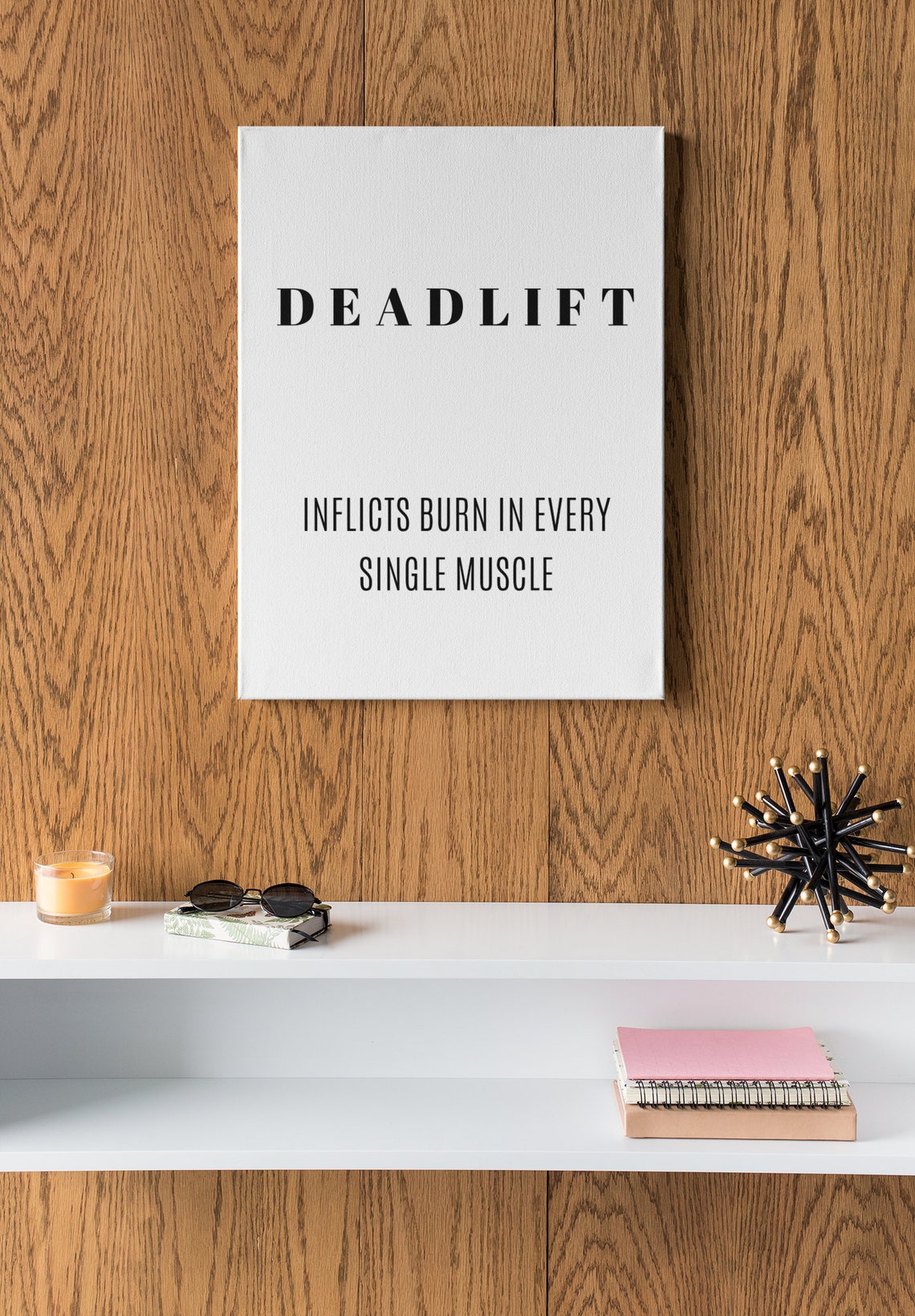 Deadlift Gym Motivation Poster Workout Poster Home Gym Wall - Etsy