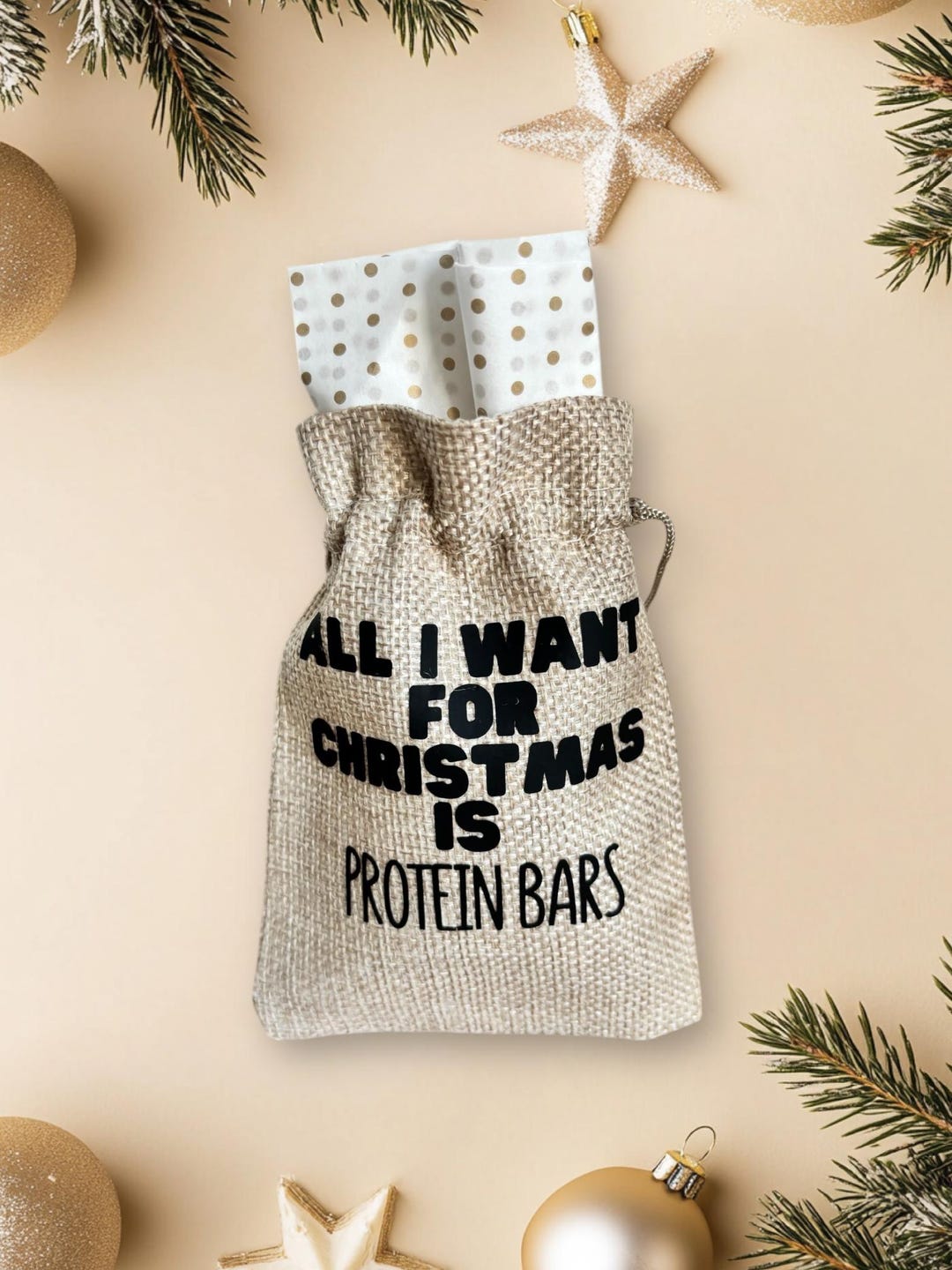 Protein Secret Santa Gift, Protein Bar Pouch, Gym Secret Santa, Gym ...