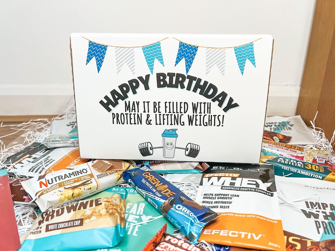 Birthday Protein Gift, Gift Hamper for Men, Boyfriend Birthday Gift ...