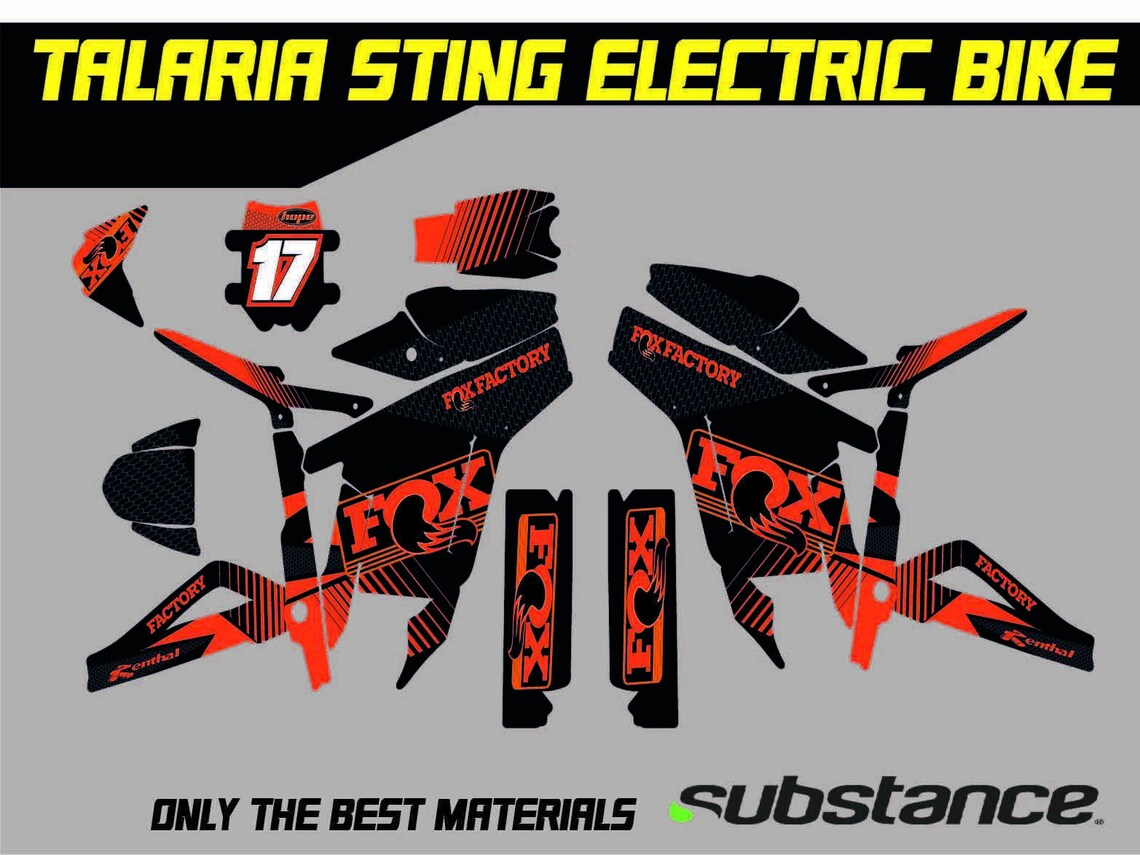 TALARIA STING Graphics Decals Stickers Electric Bike the - Etsy Ireland