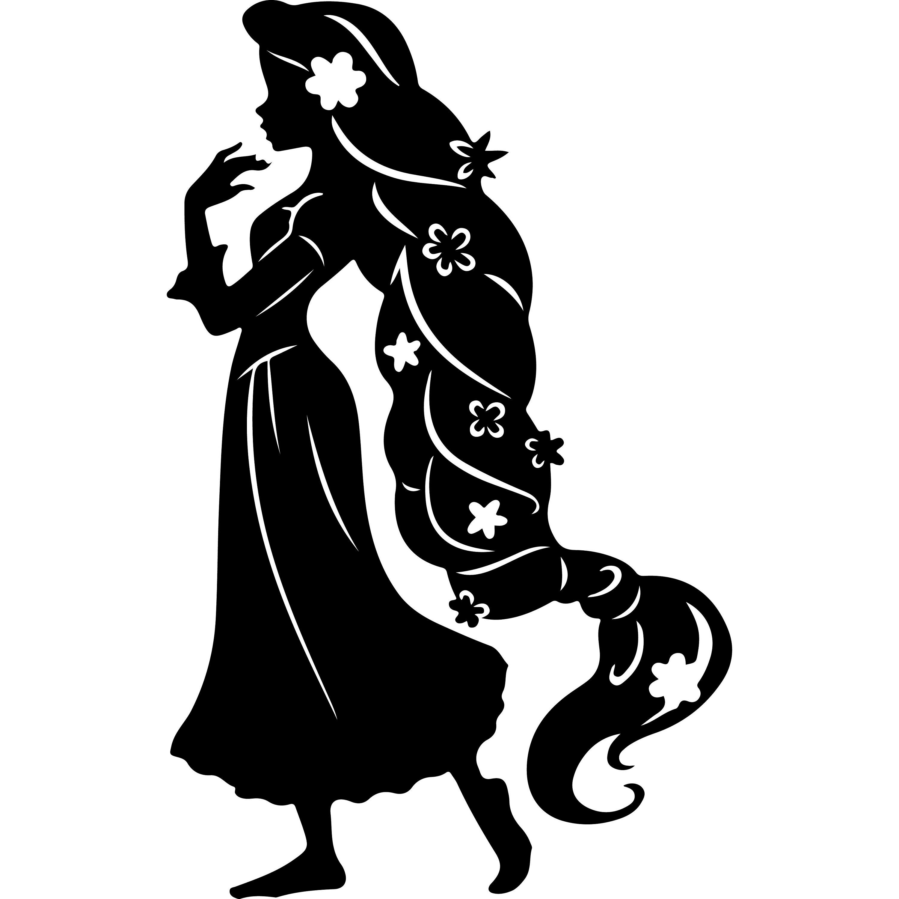 Princess Rapunzel Silhouette
