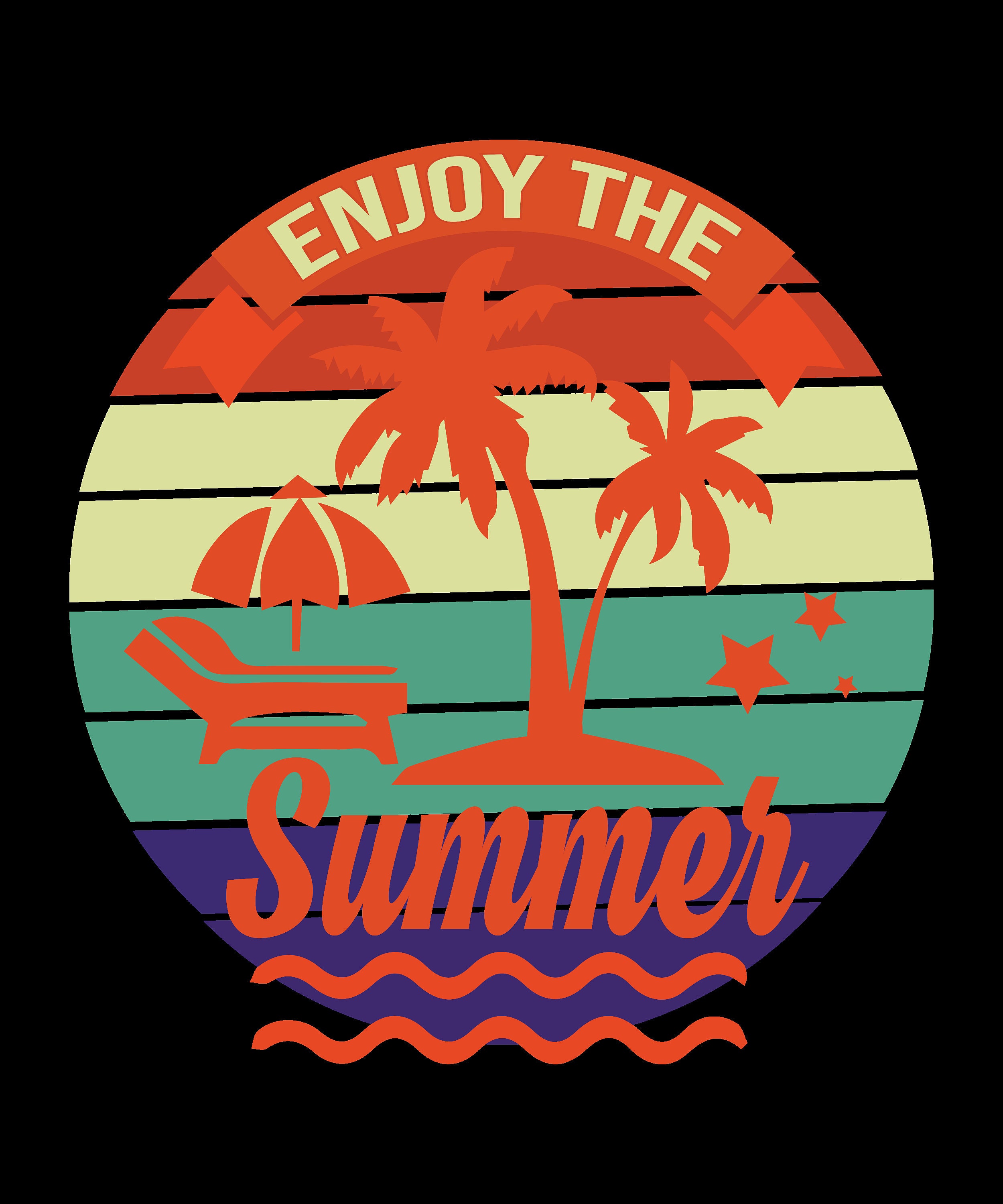 HTV SVG File for Cricut Instant Download Enjoy The Summer ...