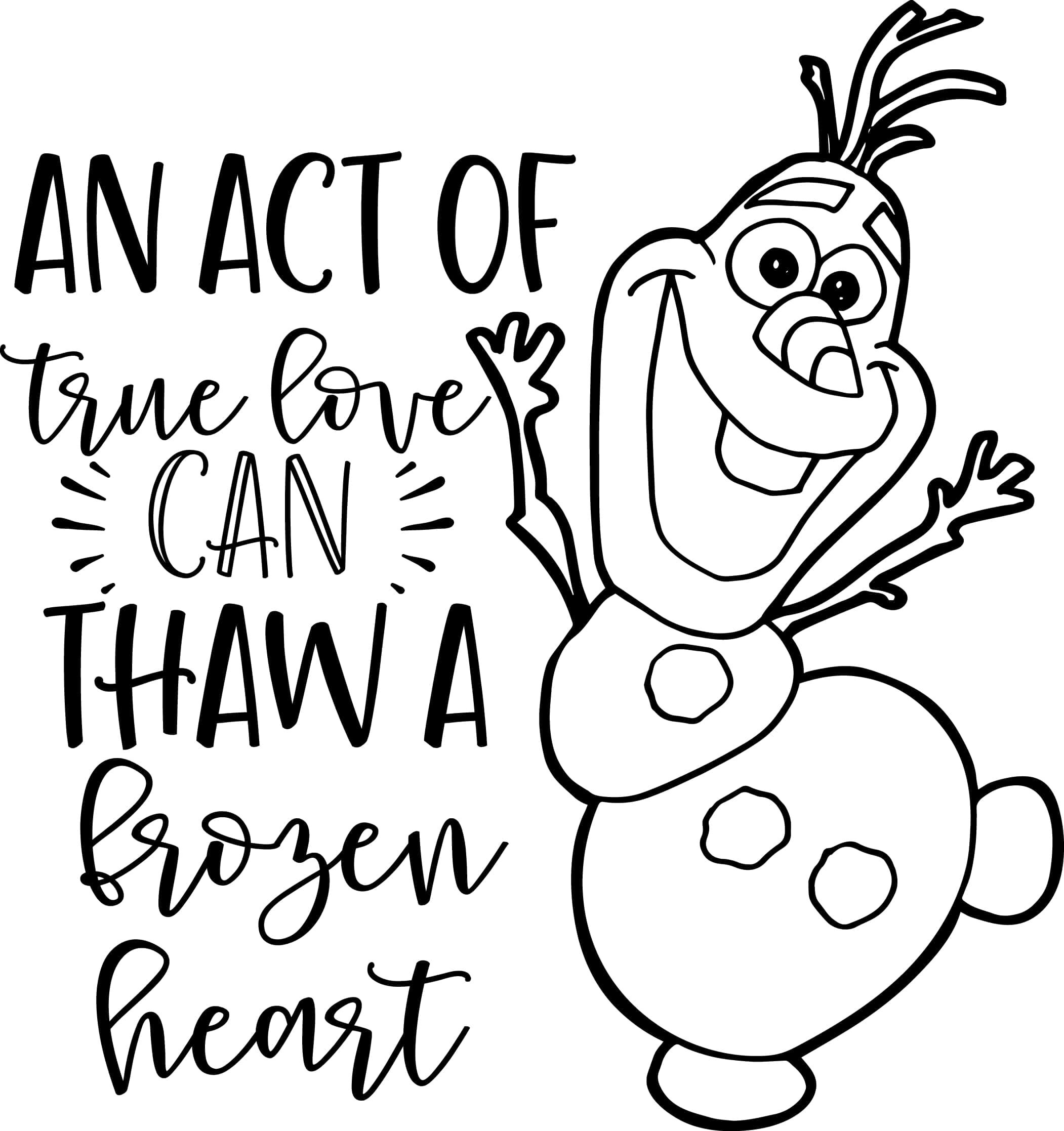 Frozen Olaf True Love