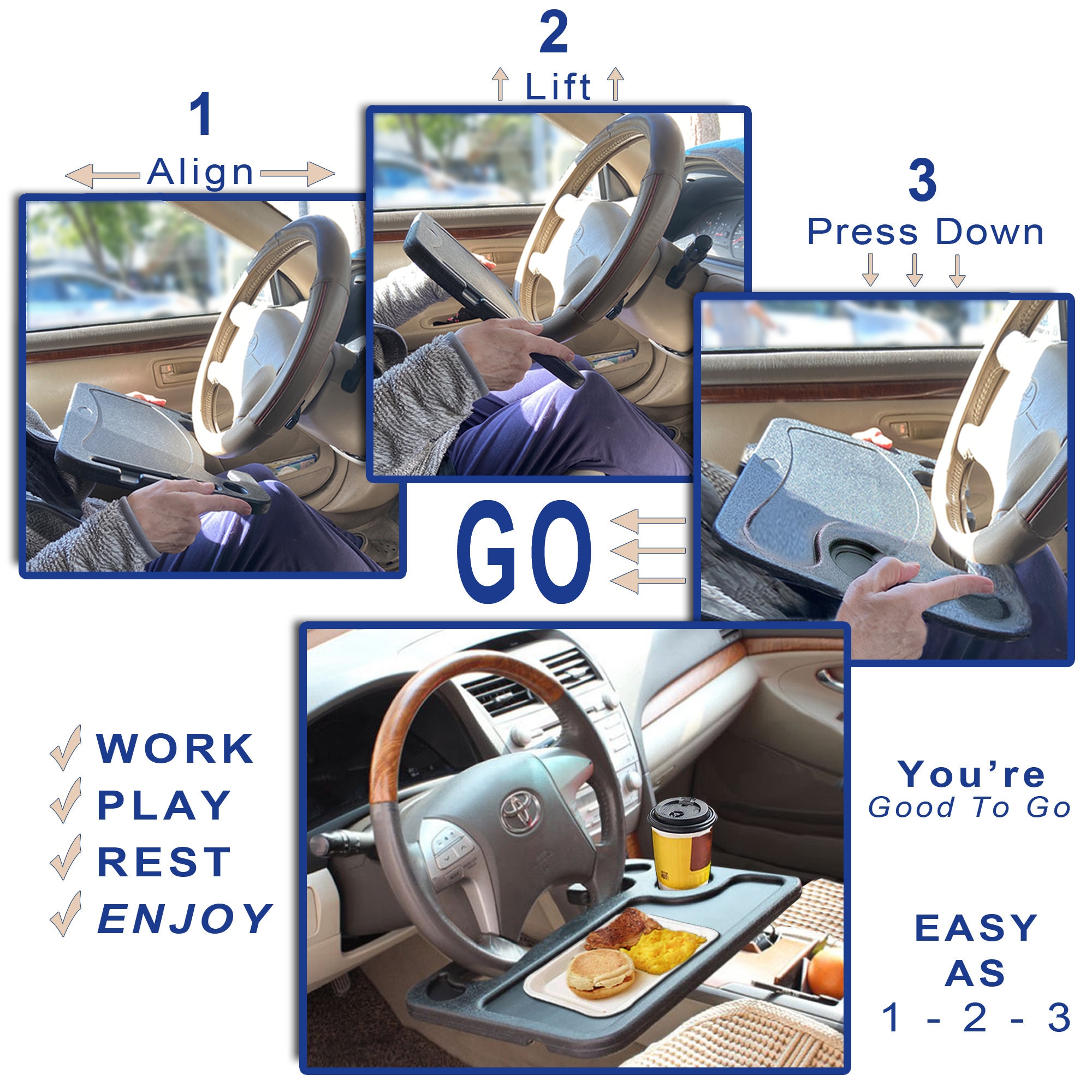 Car Wheel Gift for Him Wheel Car Tray Gift for Him Portable Wheel Tray ...
