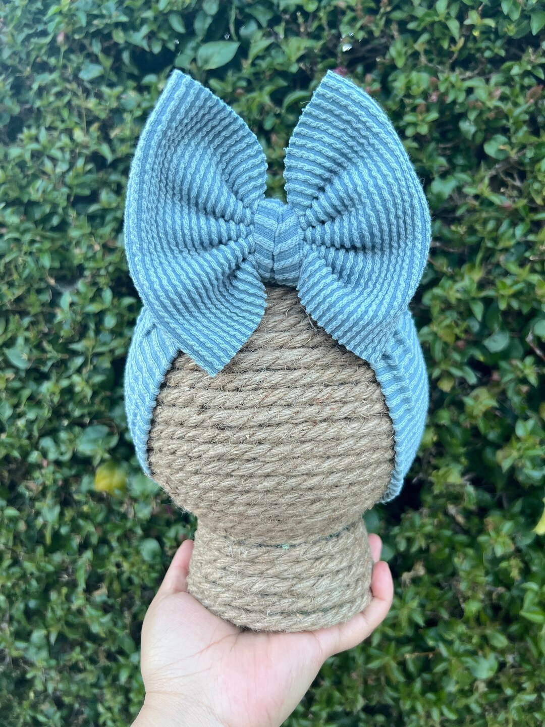 Steel Blue Head Wrap, Steel Blue Color Headband, Solid Color Head Wrap ...