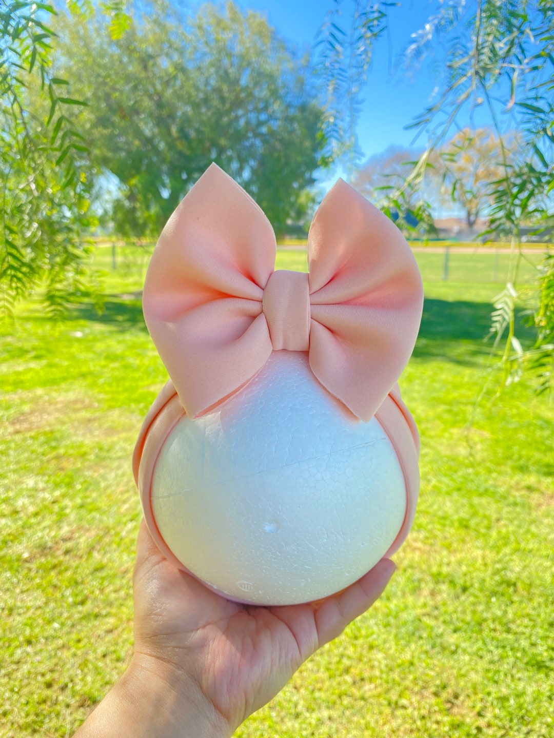 Baby Pink Puff Head Wrap Puff Solid Color Puff Bow Puff - Etsy