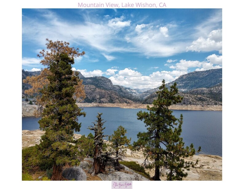 Landscape Photography Mountain View Lake Wishon California - Etsy