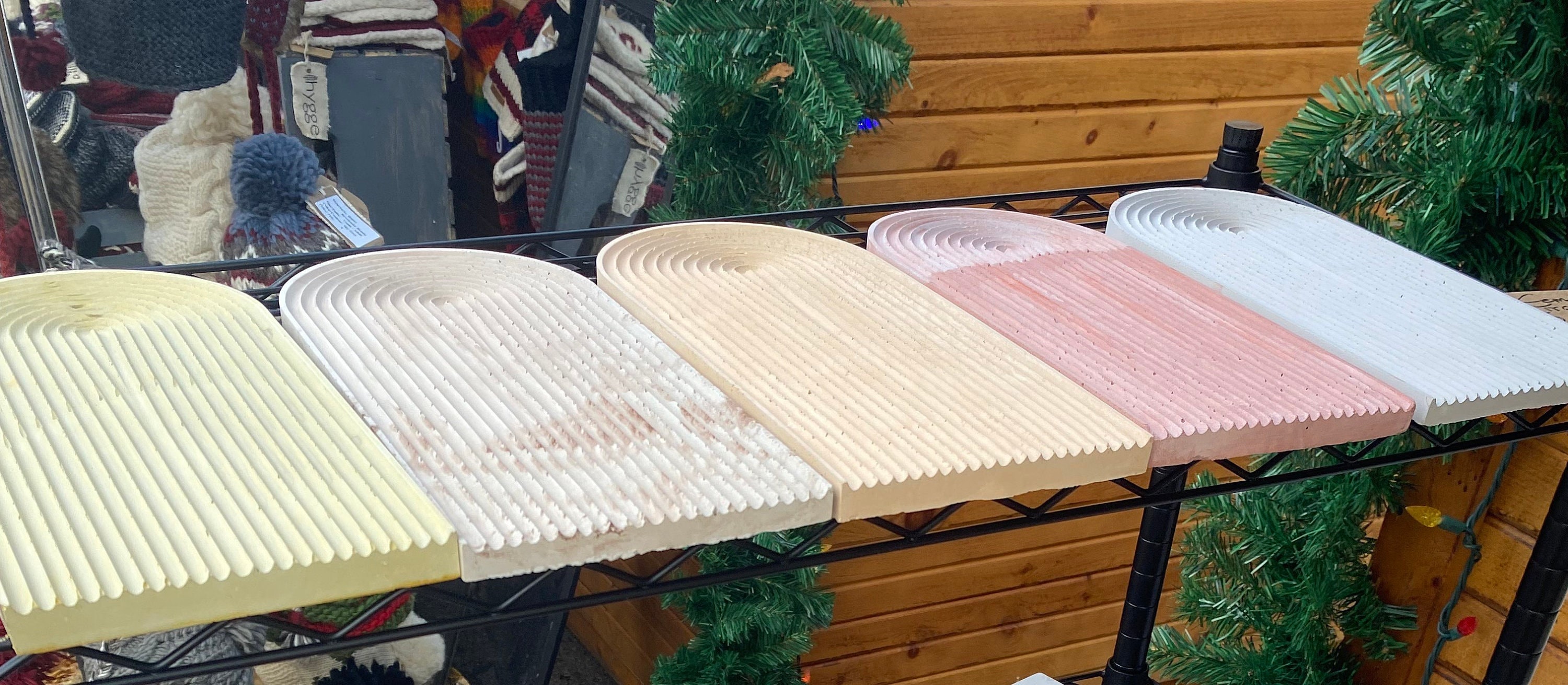 Arch Tray L Ripple Tray L Boho Tray L Ripple Design Coasters L | Etsy