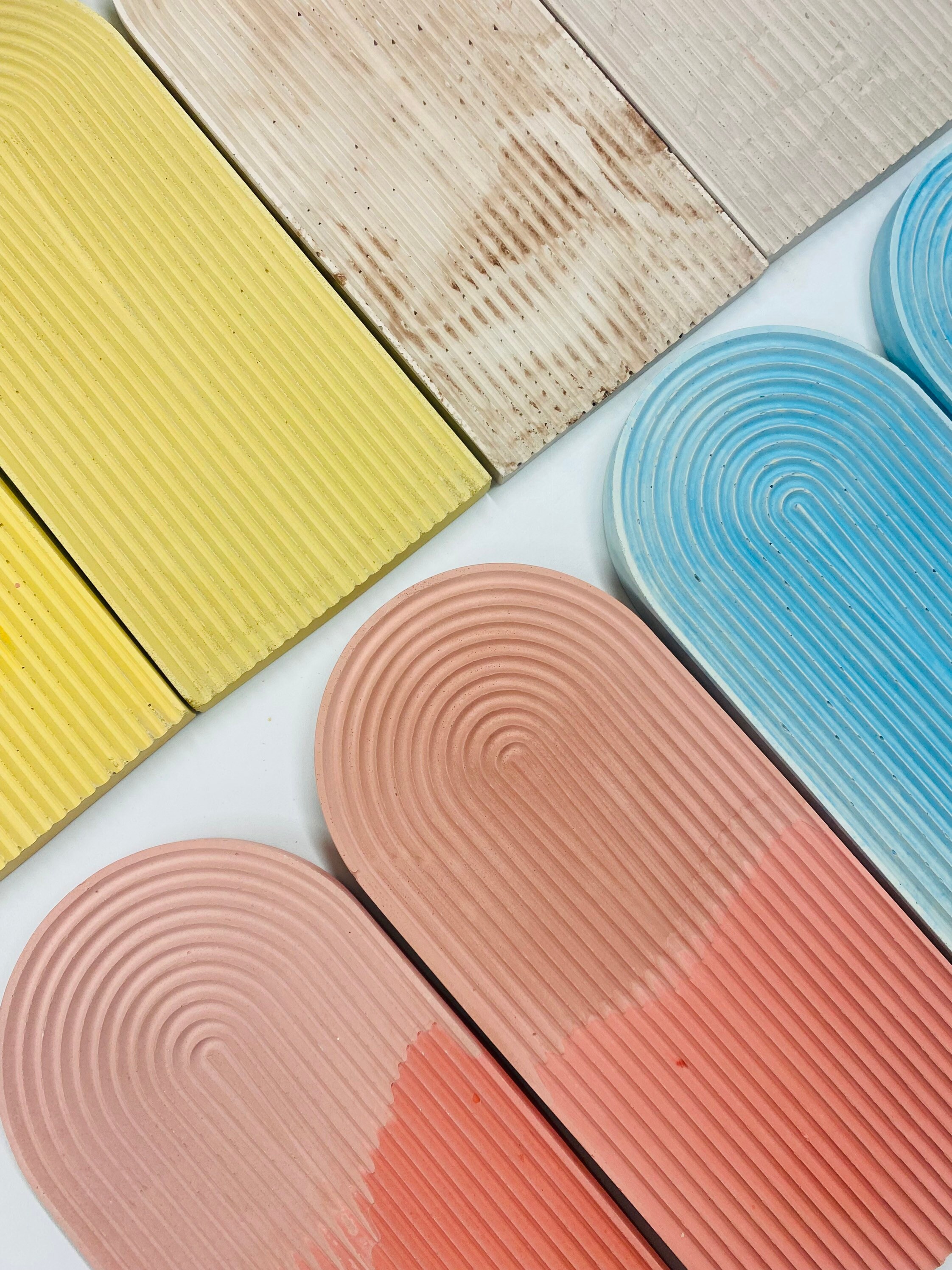 Arch Tray L Ripple Tray L Boho Tray L Ripple Design Coasters L | Etsy