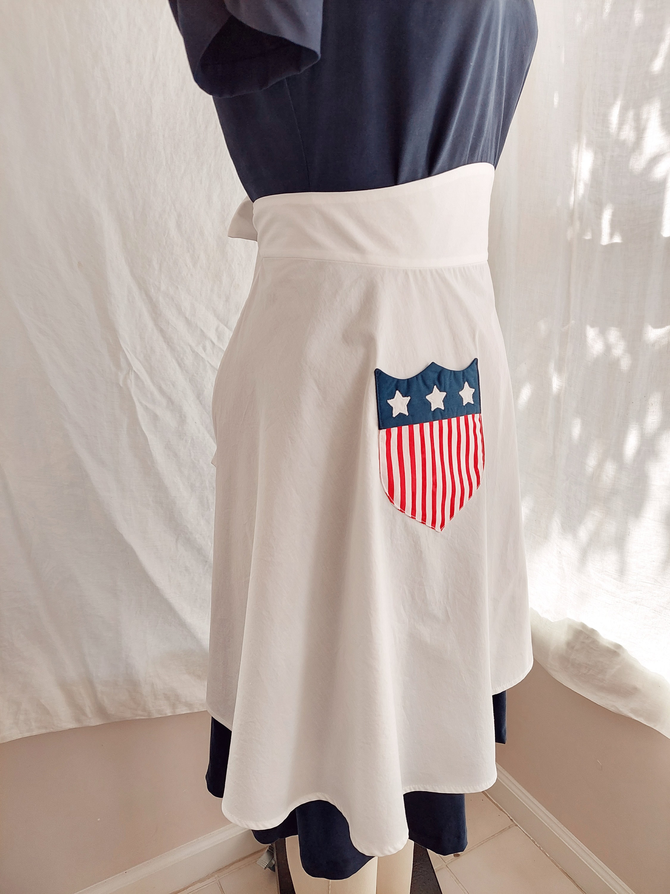 Vintage 1940s Style Apron, Reproduction WWII Victory Apron, Retro ...