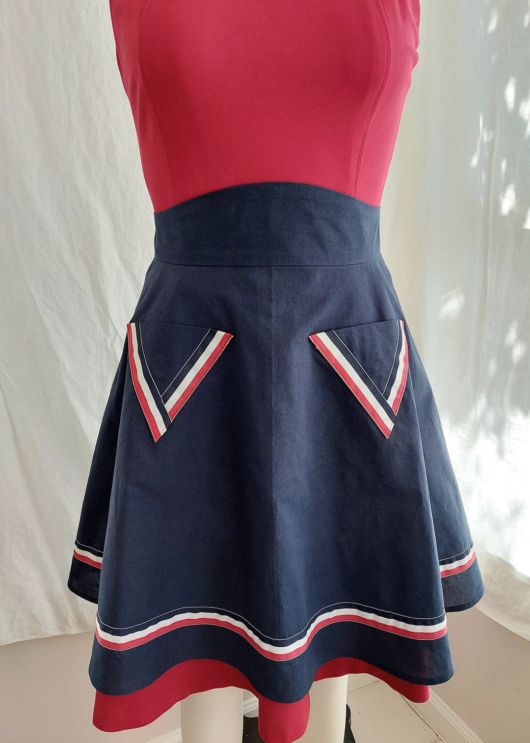 Vintage 1940s Style Apron, Reproduction WWII Victory Apron, Retro ...