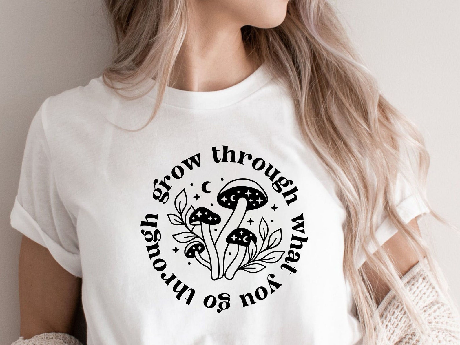 Grow Through What You Go Through Svg Boho Svg Celestial - Etsy