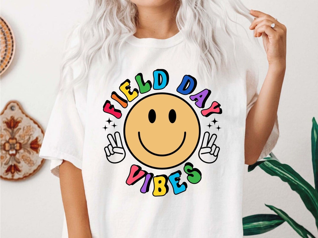 Buy Field Day Vibes Smiley Face Svg Field Day Vibes Svg Field Online in ...