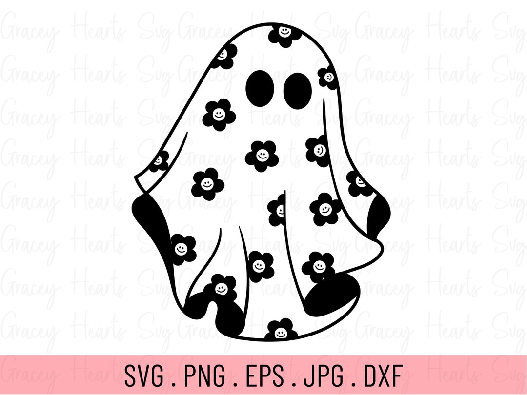 Daisy Ghost Svg, Ghost Svg, Ghost Girl Svg, Spooky Season Svg ...