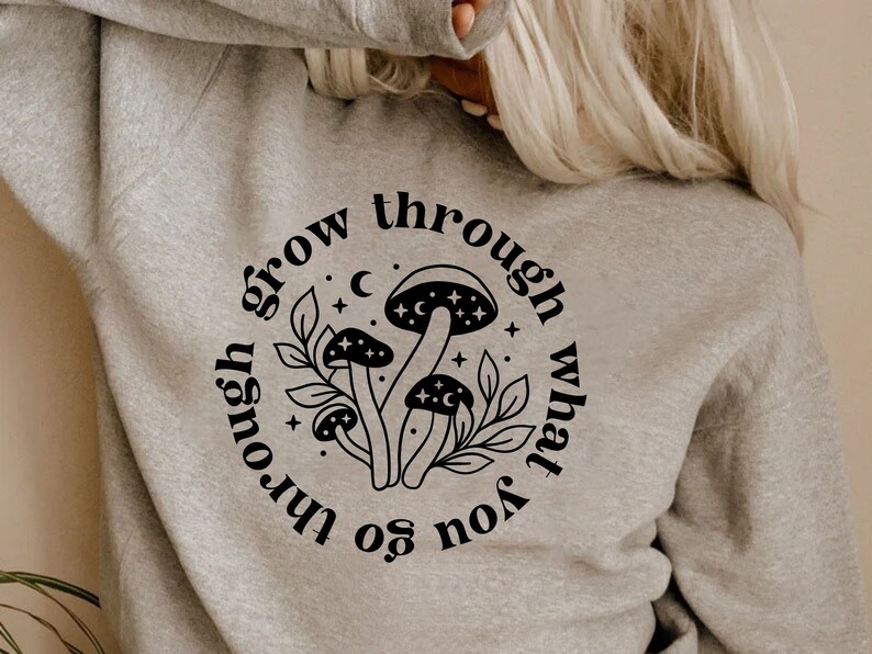 Grow Through What You Go Through Svg Boho Svg Celestial - Etsy