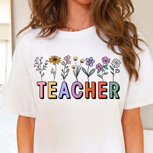 Teacher Flower Svg, Floral Teacher Svg, Teacher Svg, Teacher Life Svg ...