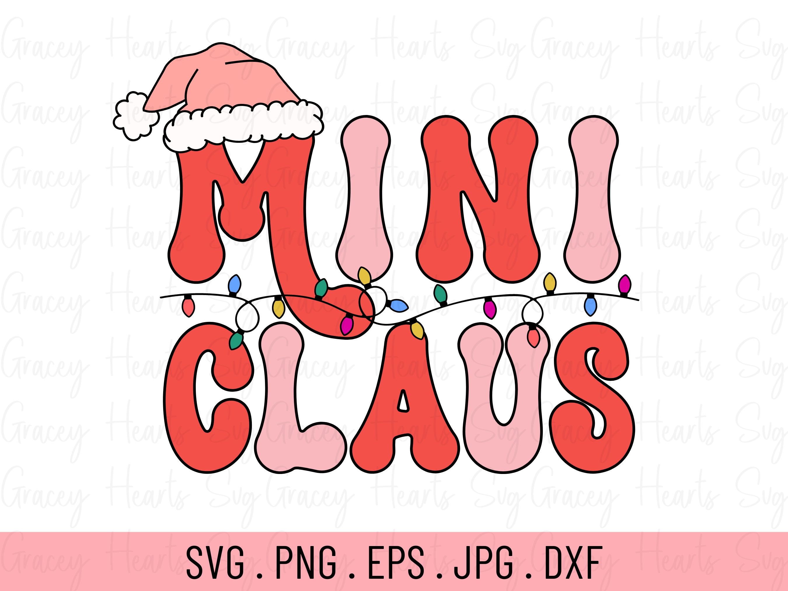 Mini Claus Svg Merry Mini Svg Mama Claus Svg Retro - Etsy