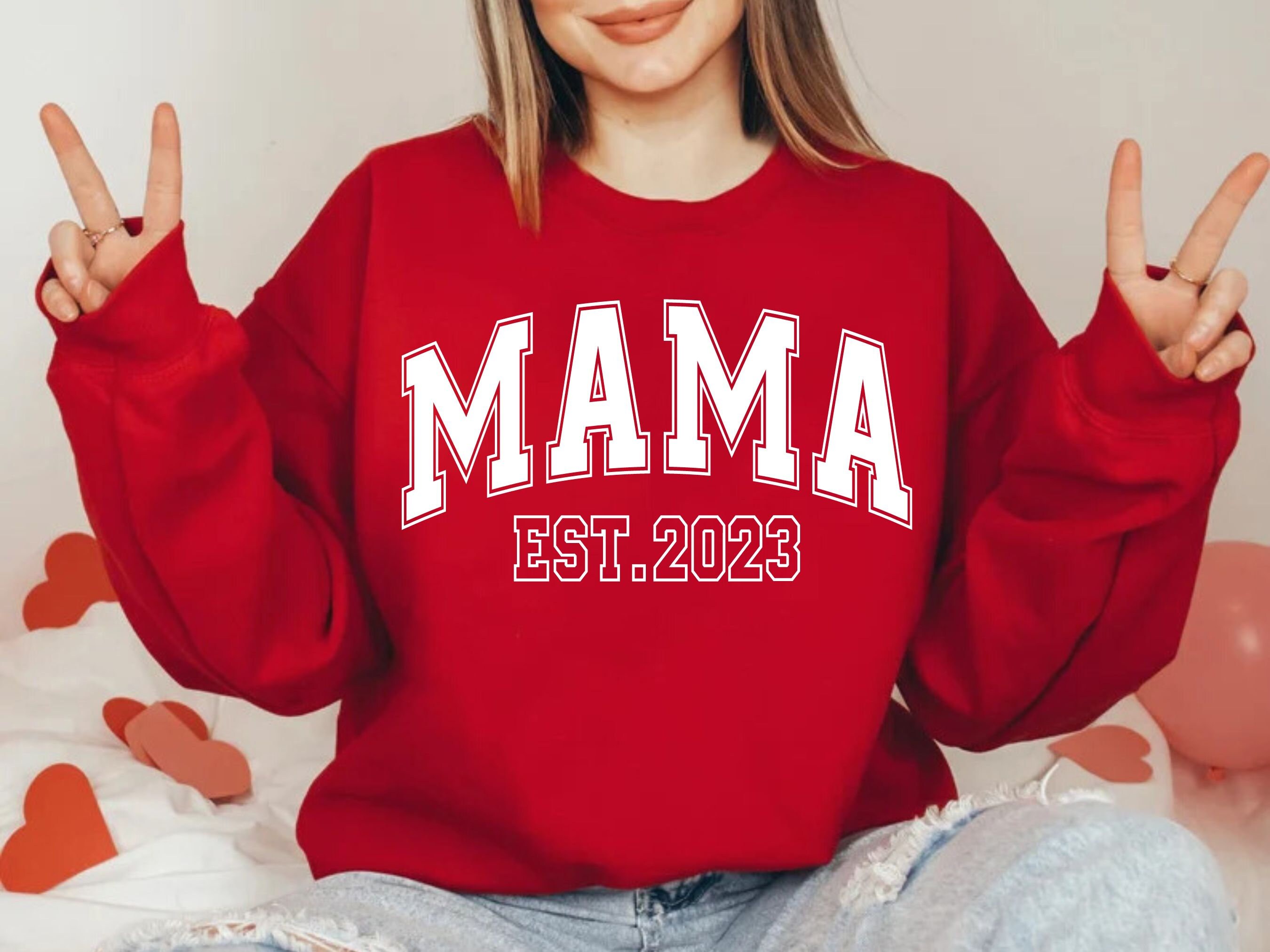 Mama Est 2023 Svg Mama Svg Mama Varsity Svg Mothers Day - Etsy