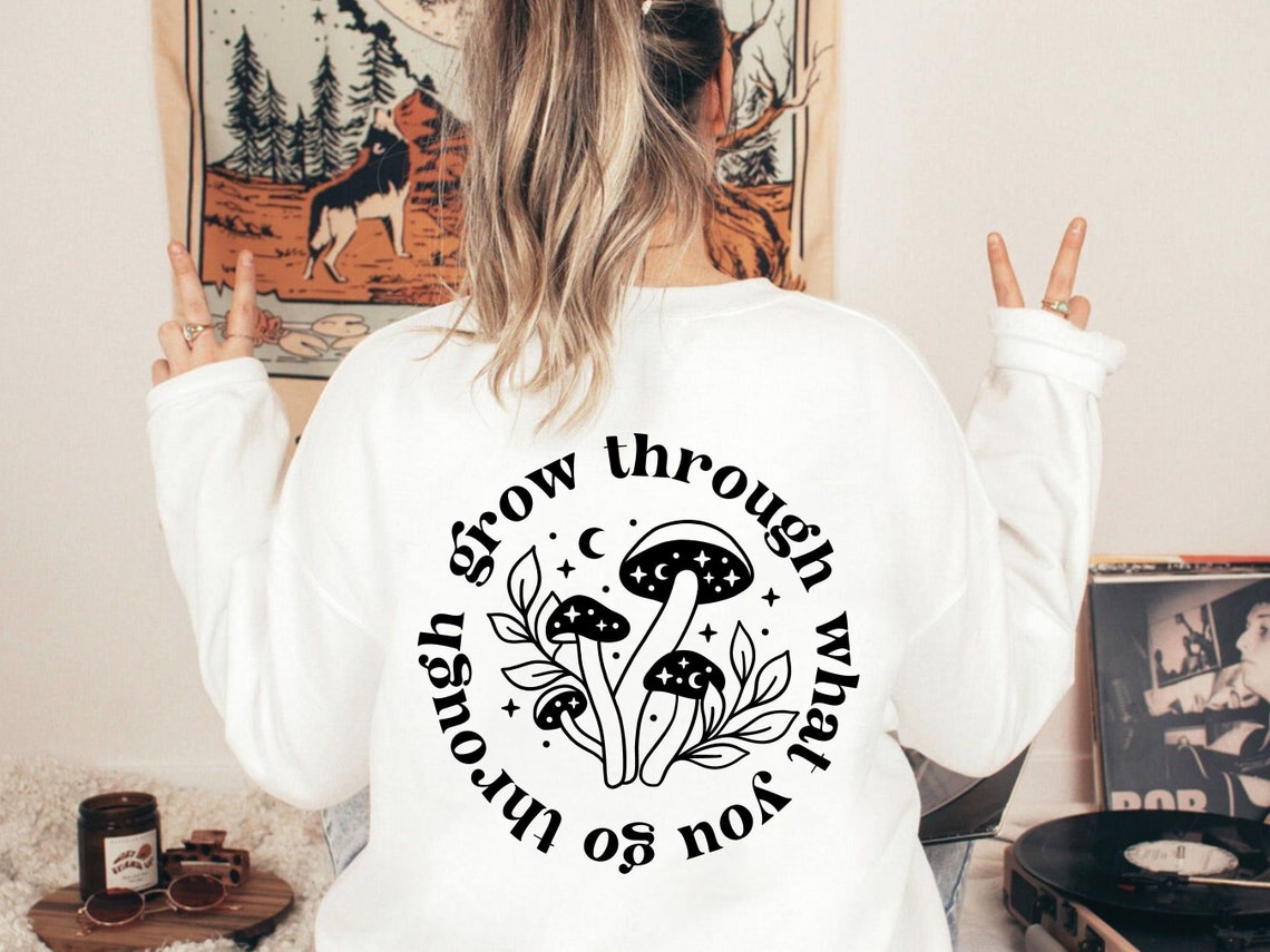 Grow Through What You Go Through Svg Boho Svg Celestial - Etsy