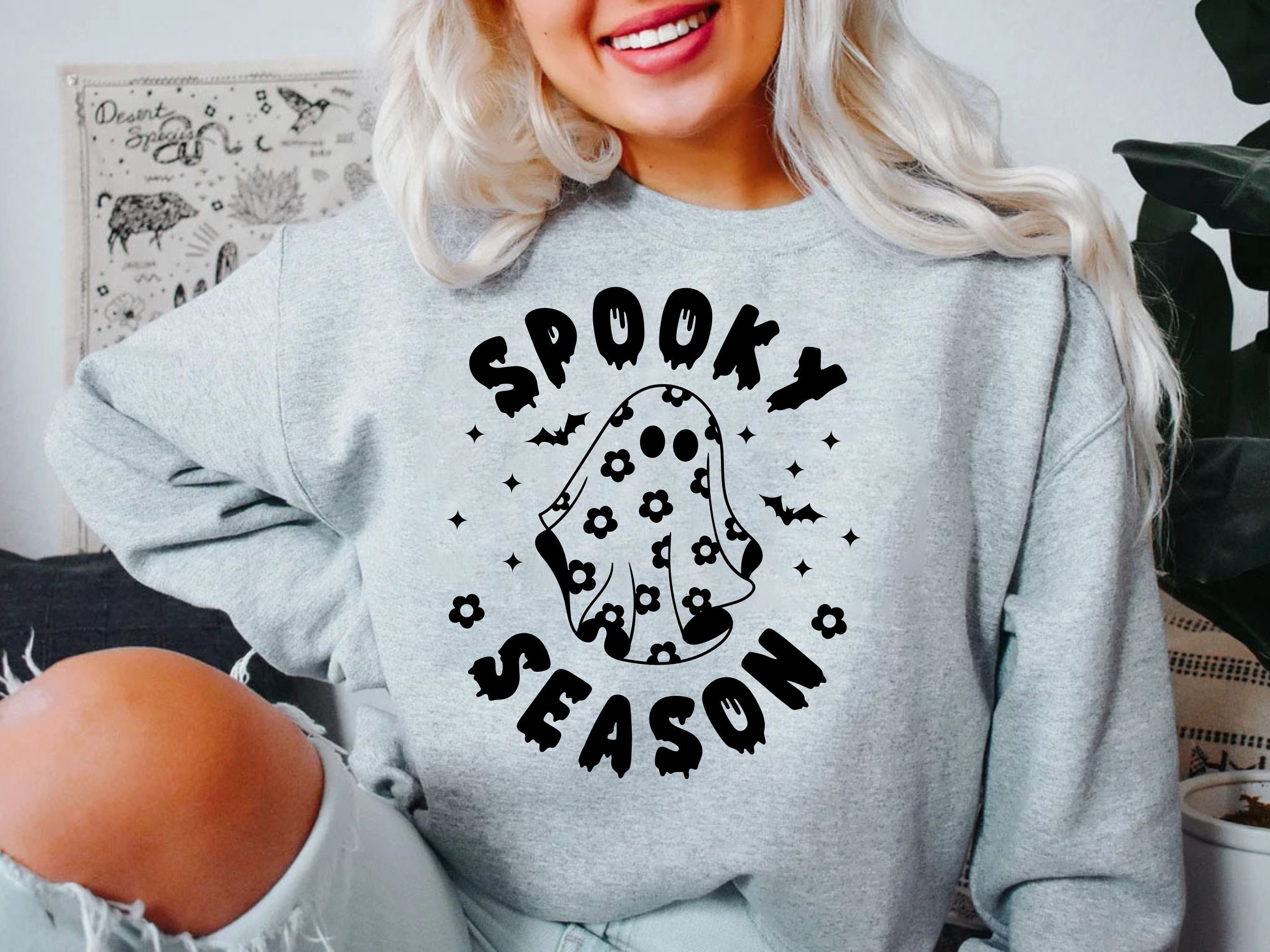 Spooky Season Svg Daisy Ghost Svg Ghost Svg Girl Ghost Svg - Etsy
