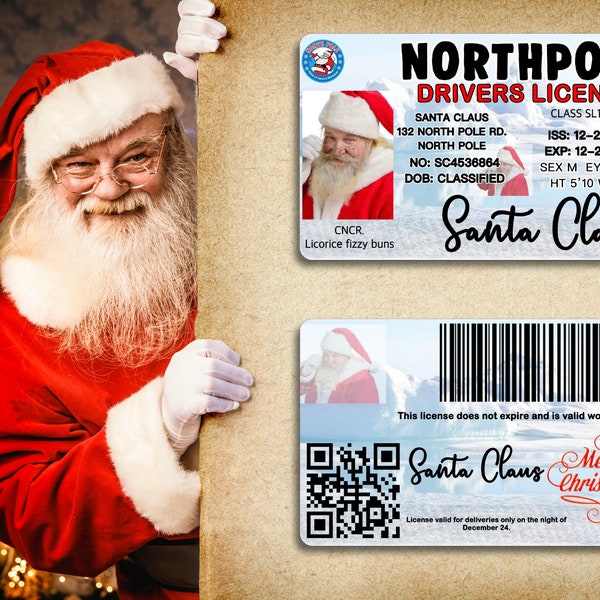 Printable Santa Driver's License - Etsy