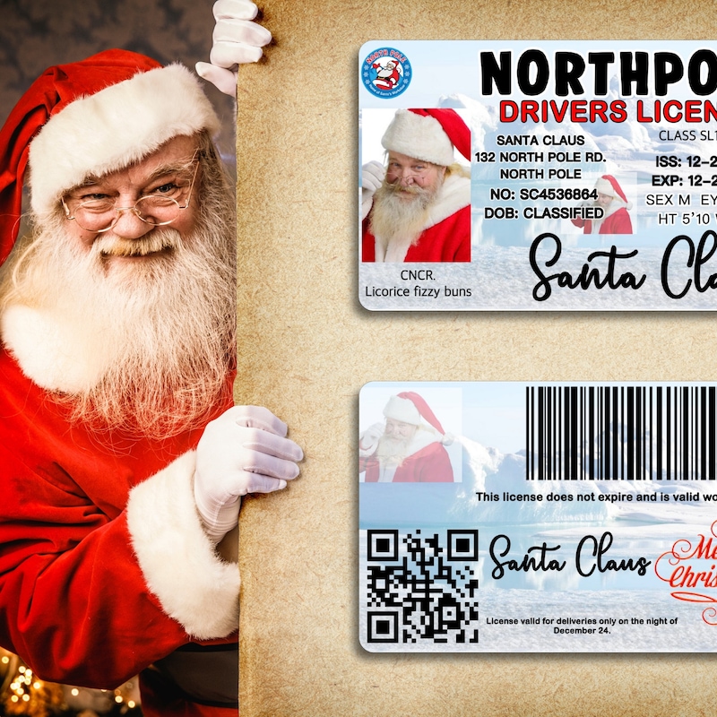 Printable Santa Driver's License - Etsy
