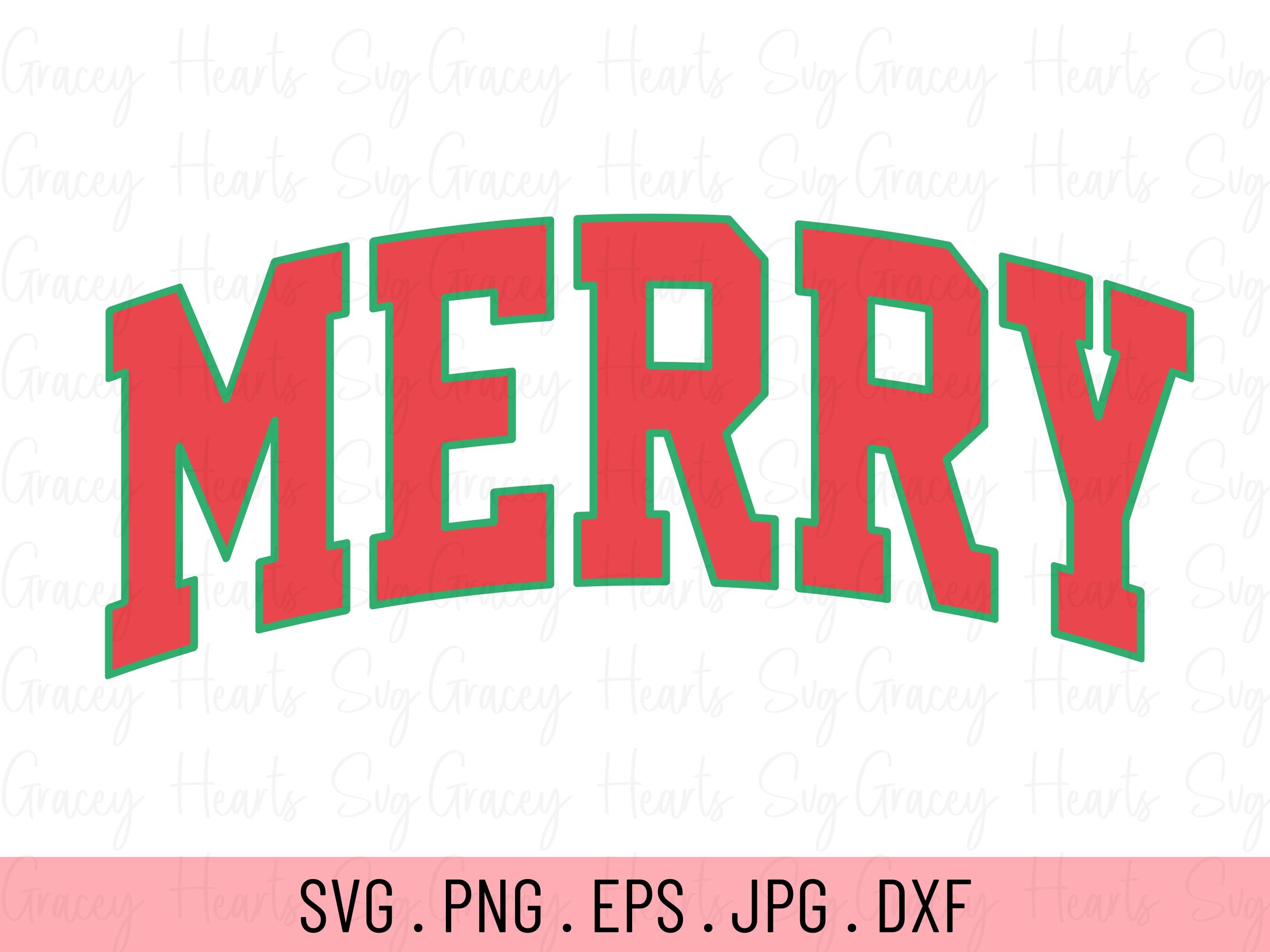 Merry Svg Retro Christmas Svg Merry Christmas Svg Christmas - Etsy