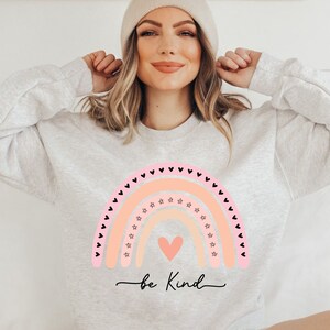 Boho Rainbow Be Kind Svg, Boho Rainbow Svg, Kindness Svg, Choose ...