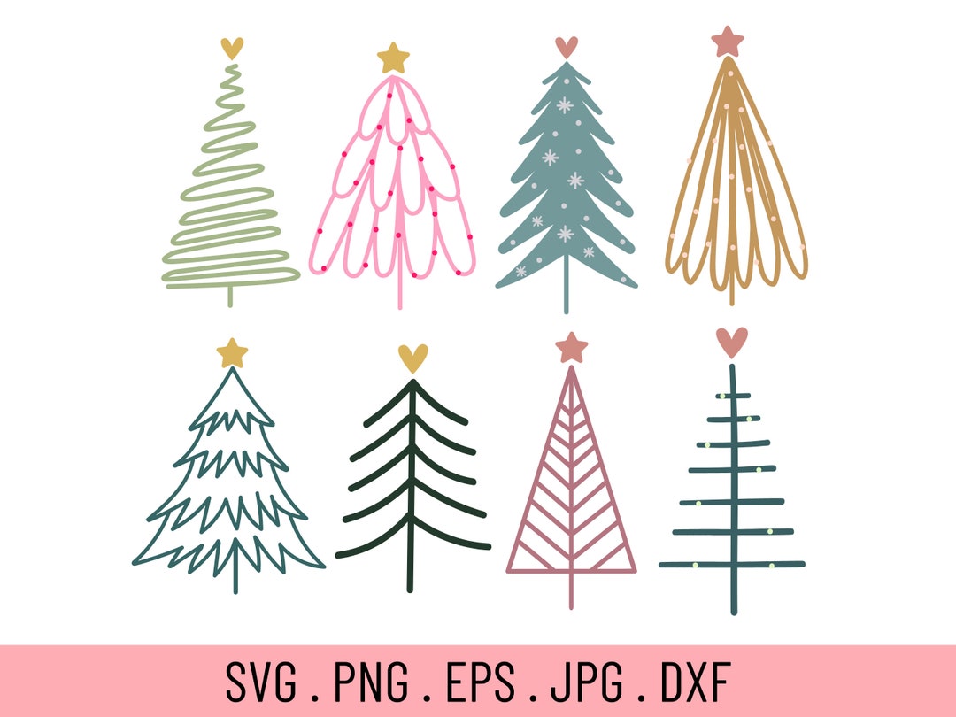 Christmas Tree Svg Bundle, Pine Tree Svg, Christmas Svg, Farmhouse ...