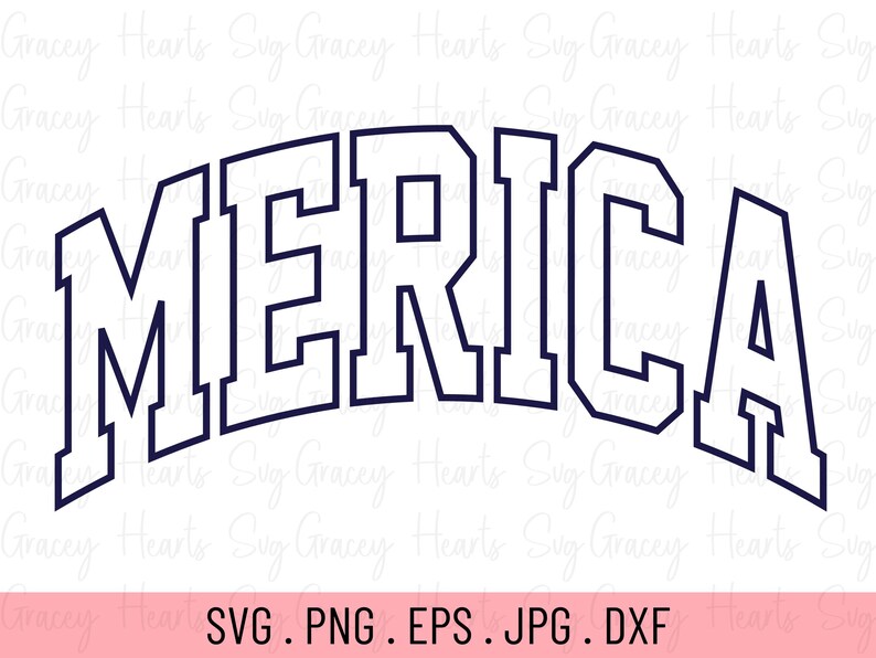 Merica Svg, Merica Varisty Svg, America Svg, Retro 4th of July Svg, 4th ...