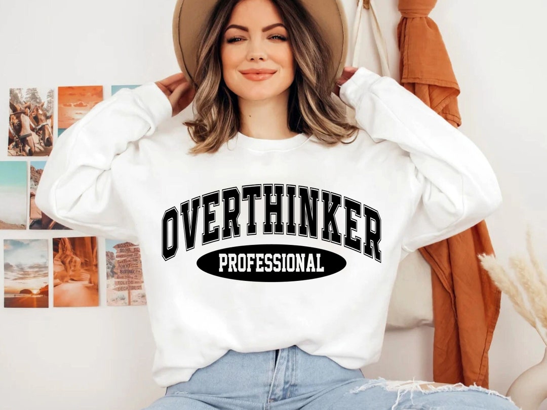 Professional Overthinker Svg, Overthinker Svg, Varsity Letters Svg ...