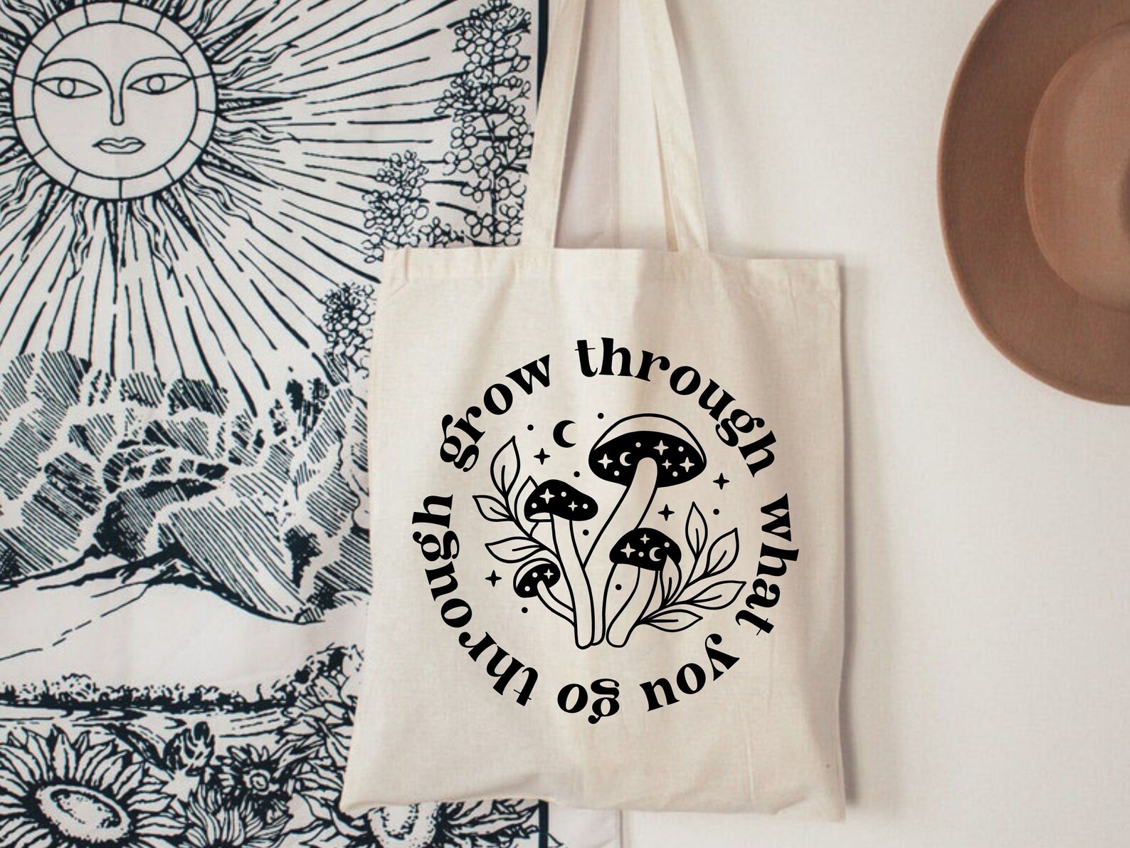 Grow Through What You Go Through Svg Boho Svg Celestial - Etsy