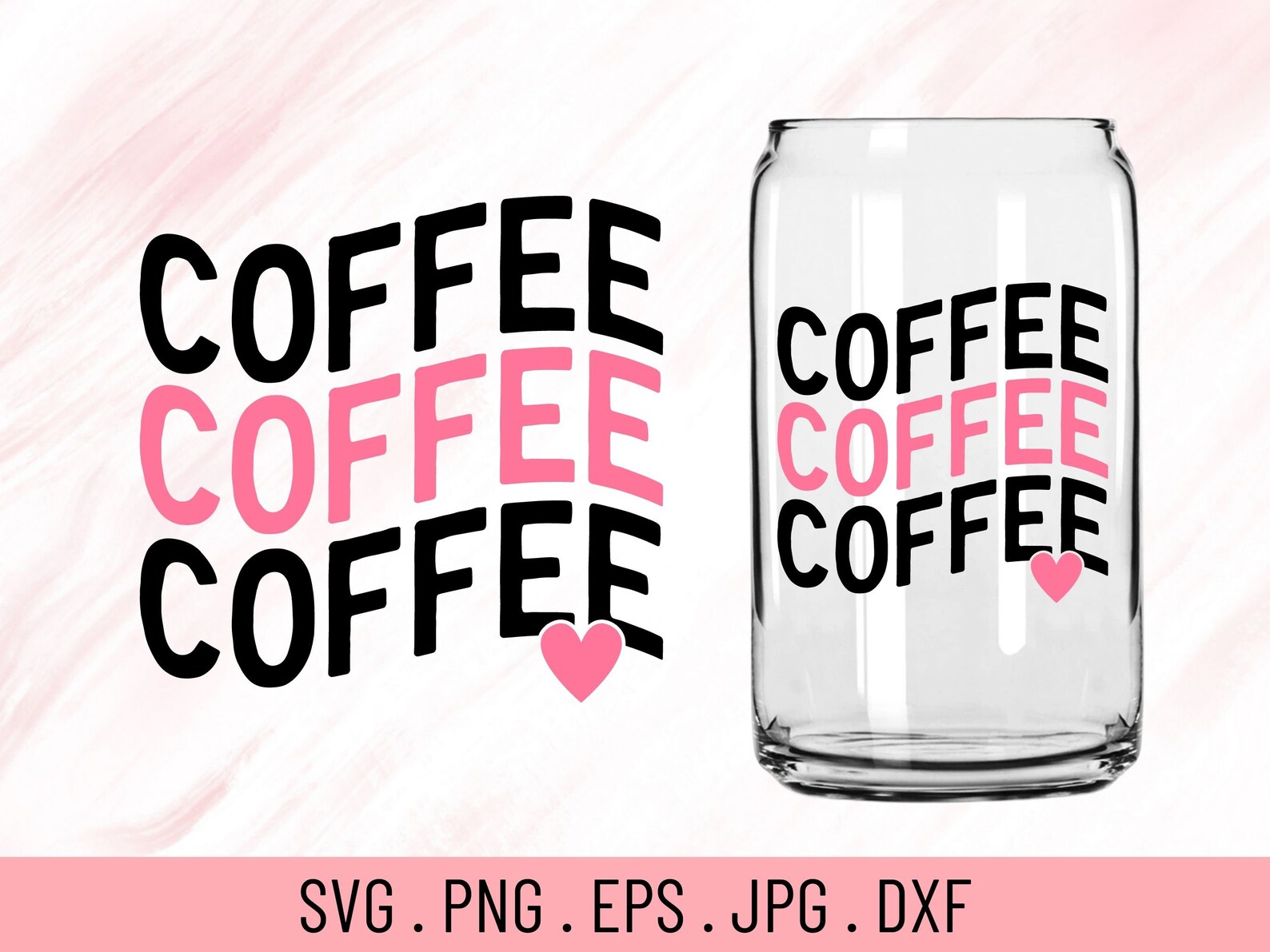 Coffee Coffee Coffee Svg Iced Coffee Svg Coffee Libbey Svg | Etsy