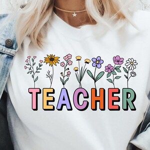 Teacher Flower Svg, Floral Teacher Svg, Teacher Svg, Teacher Life Svg ...