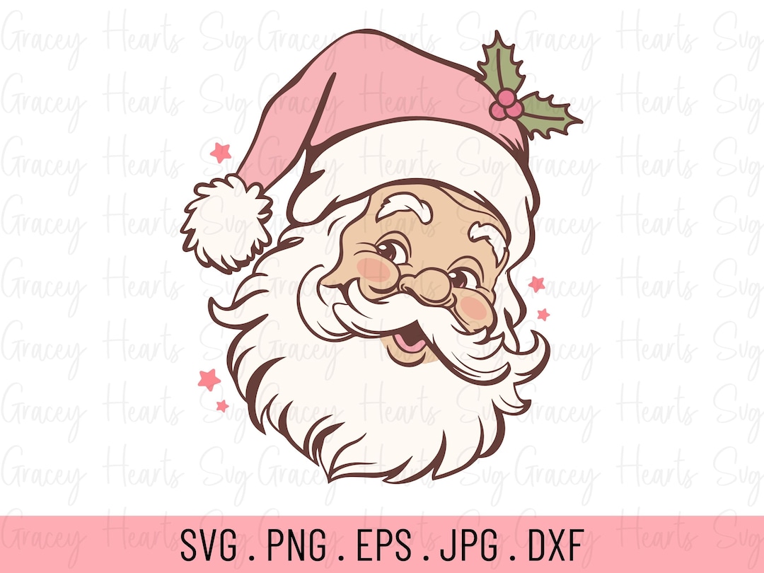 Retro Santa Claus Svg, Santa Clip Art, Vintage Santa Claus Svg, Retro ...