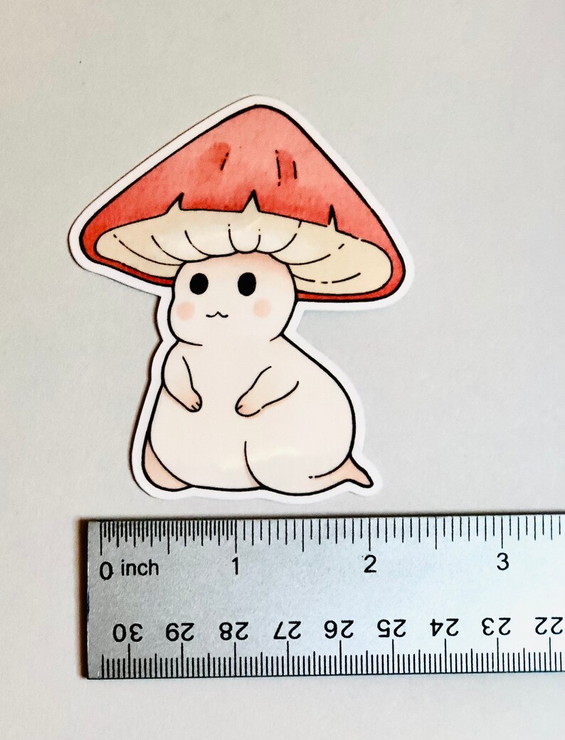 Cottagecore Cute Mushroom Sticker. Gifts for Her, Waterbottle and ...