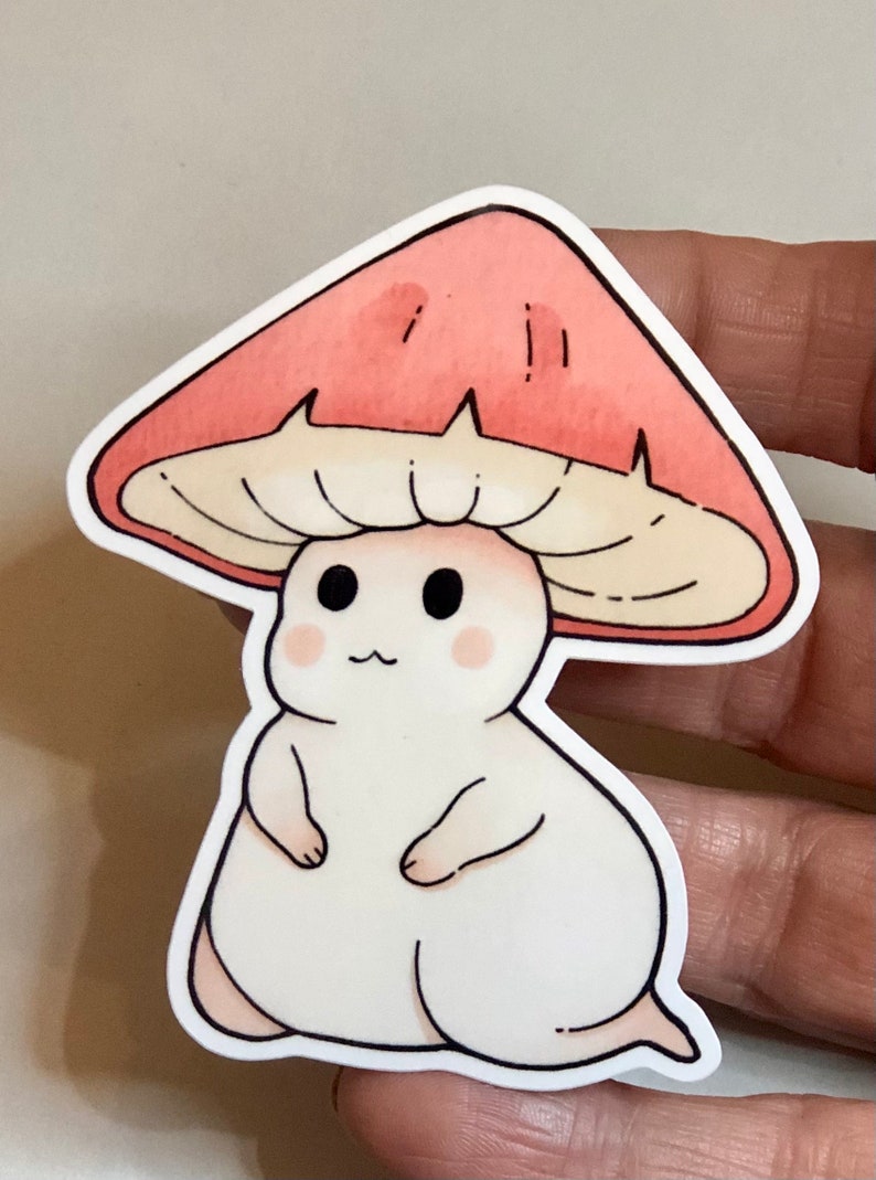 Cottagecore Cute Mushroom Sticker. Gifts for Her, Waterbottle and ...