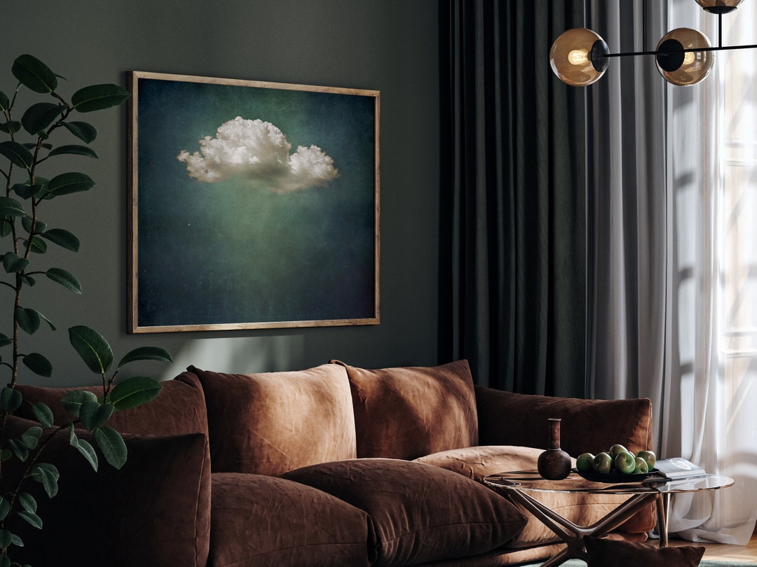 Southandart Cloudy Wall Art Framed Canvas Print - Etsy