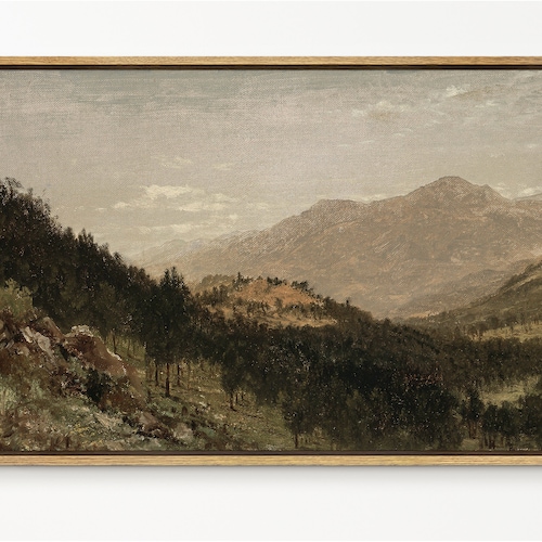 Vintage Art Framed Vintage Landscape Painting Antique - Etsy