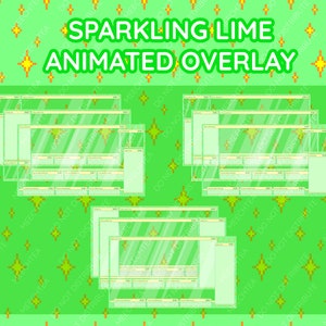 Sparkling Lime Animated Pixel Art Stream Overlay | Lime, Kawaii ...